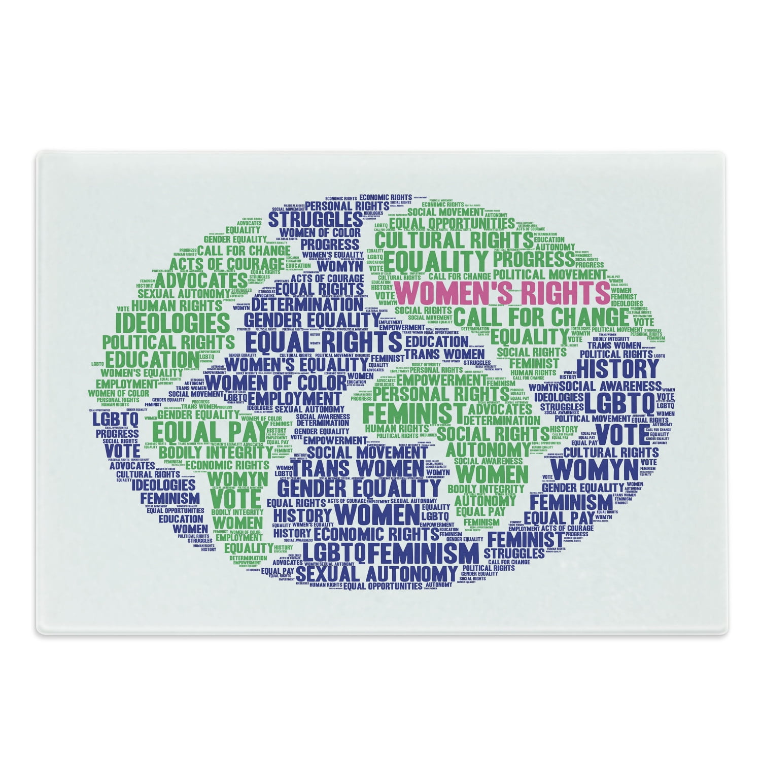 Feminist Cutting Board, Gender Equality and Womens Right All over the ...