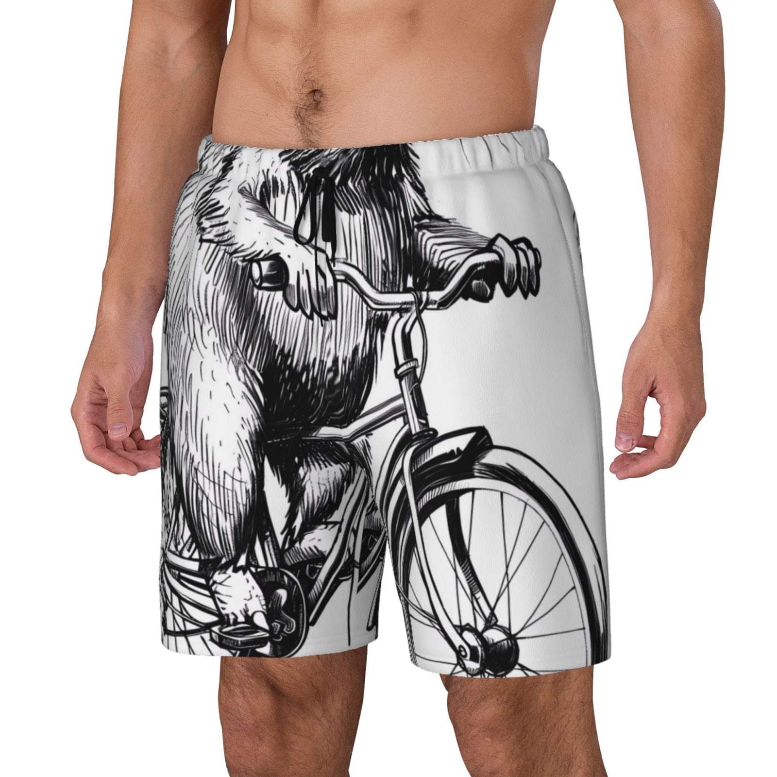 Fotbe Capybara Riding Bicycle Traje de Baño para Hombre – Shorts de ...