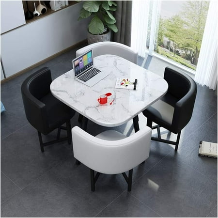 Conference Room Reception Table Marble Table and Chair Combination ...