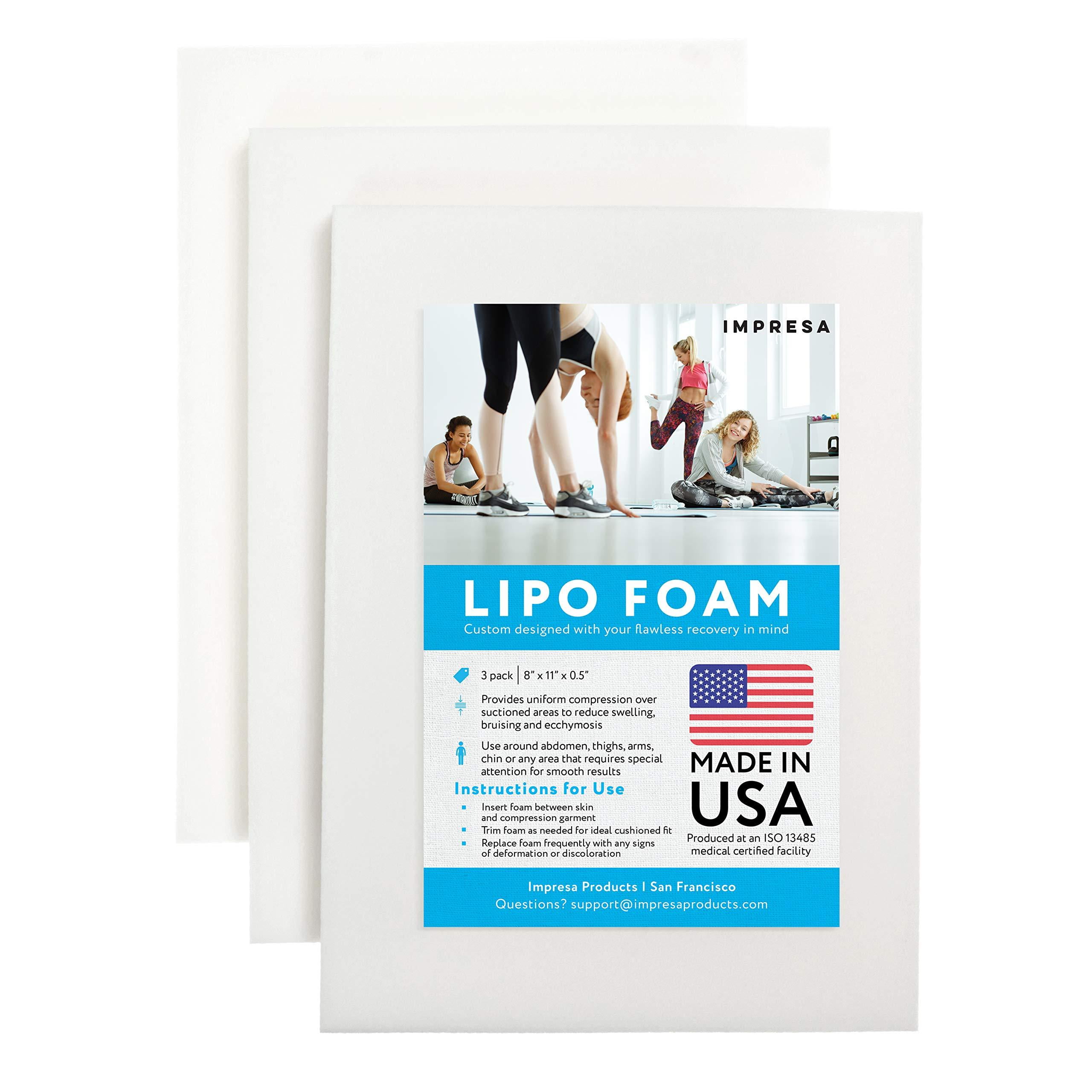 3 Pack Lipo Foam - Post Surgery Ab Board for Use with Post Liposuction ...