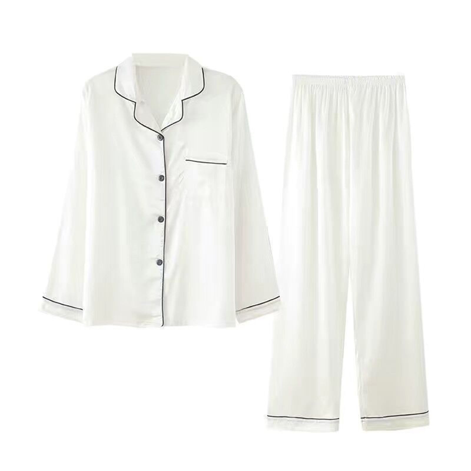 Click here for Wrkekc 2 Piece Sets For Women Elegant Silk Long Sl... prices