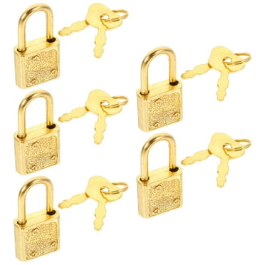 "Topzone 25mm 1"" Solid Brass Keyed Padlock, 2 Keys Included (Set of 2 ...