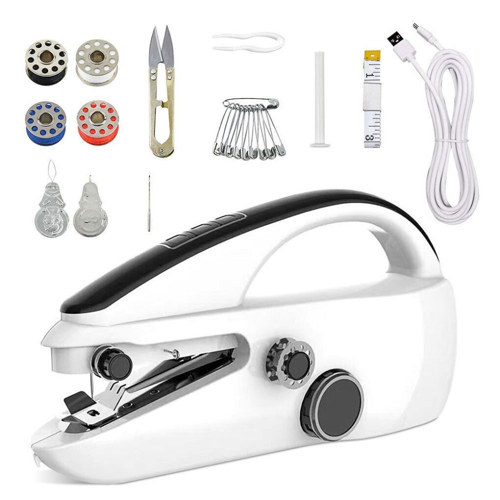 Practical Battery Powered Home Electric Overlock Machine Mending Tool ...