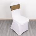 Efavormart 5 Pack Shiny Black Gold Foil Chair Sashes Disco Mirror Ball ...