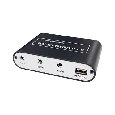 USB 5.1 Multi-Channel Surround Sound Adapter With Optical Audio Input ...