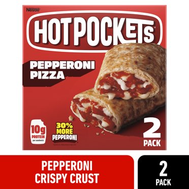 Hot Pockets Frozen Sandwiches Pepperoni Pizza 9oz (PACK OF 8) - Walmart.com