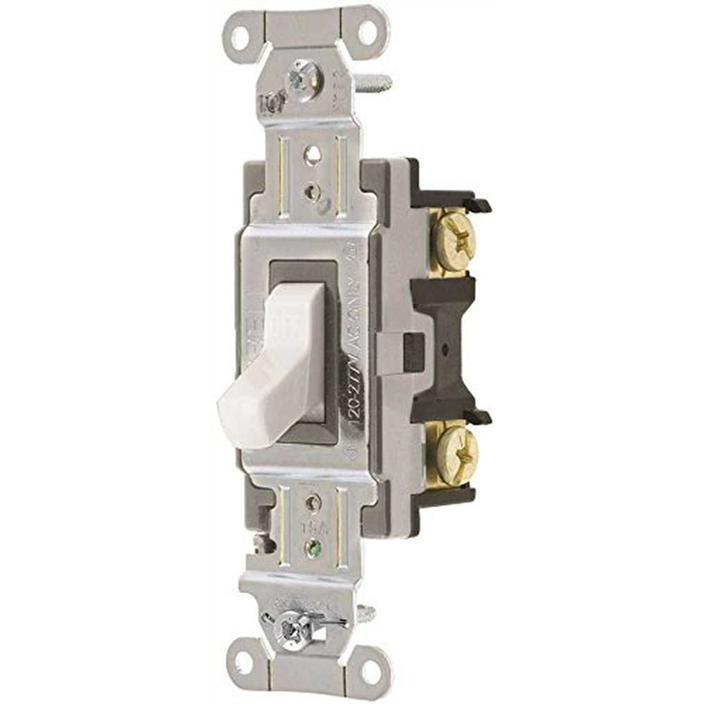 HUBBELL COMMERCIAL SPECIFICATION GRADE TOGGLE SWITCH, 15 AMP, SINGLE ...
