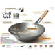 Craft Wok 12 inch Hand Hammered Carbon Steel Wok with Round Bottom ...