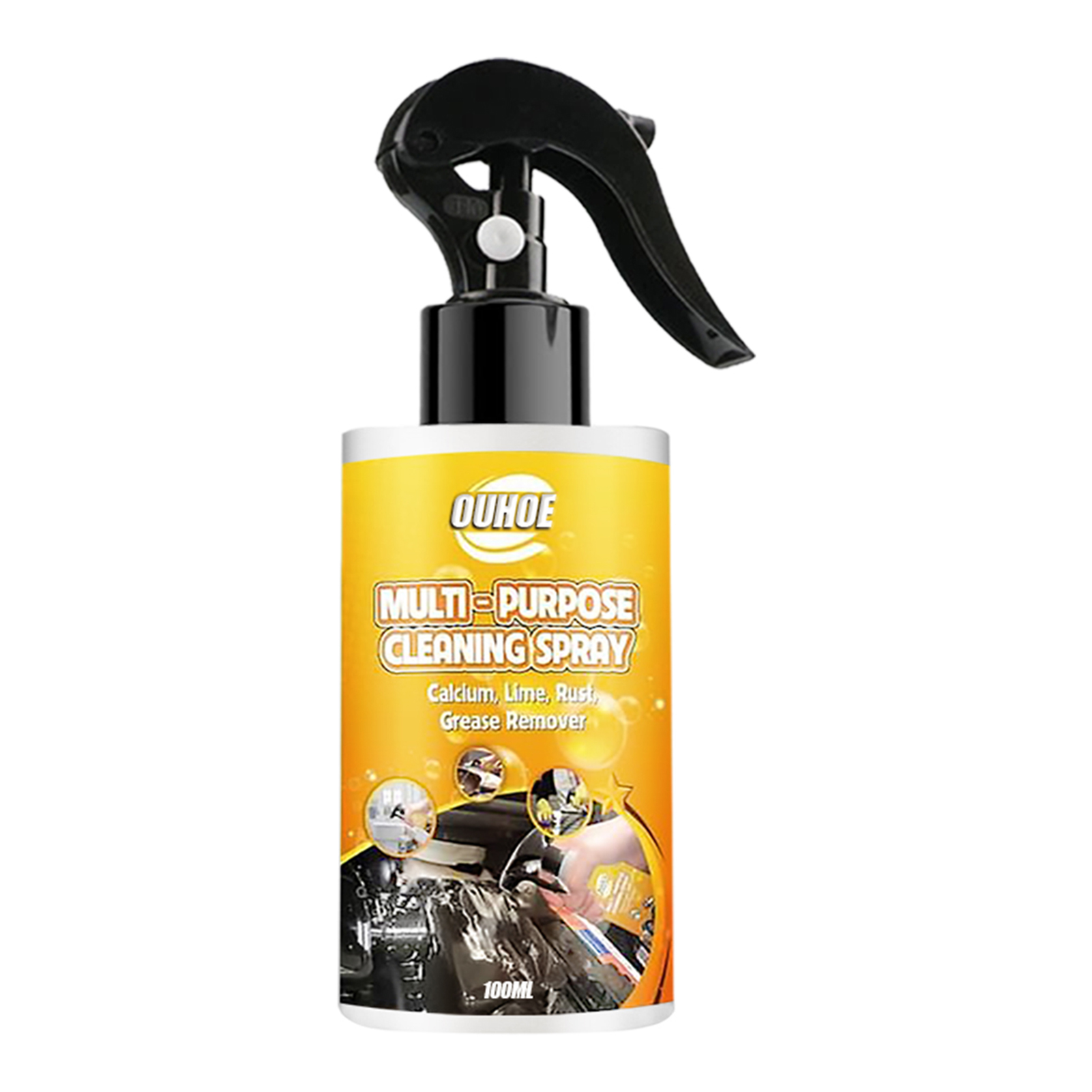 OUHOE 100 ml Spray limpiador multiusos Eliminador de óxido, grasa y óxido para cocina y coche ...