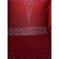 Doomiva Ice Figure Skating Dress for Women Long Sleeves Gradient Color ...