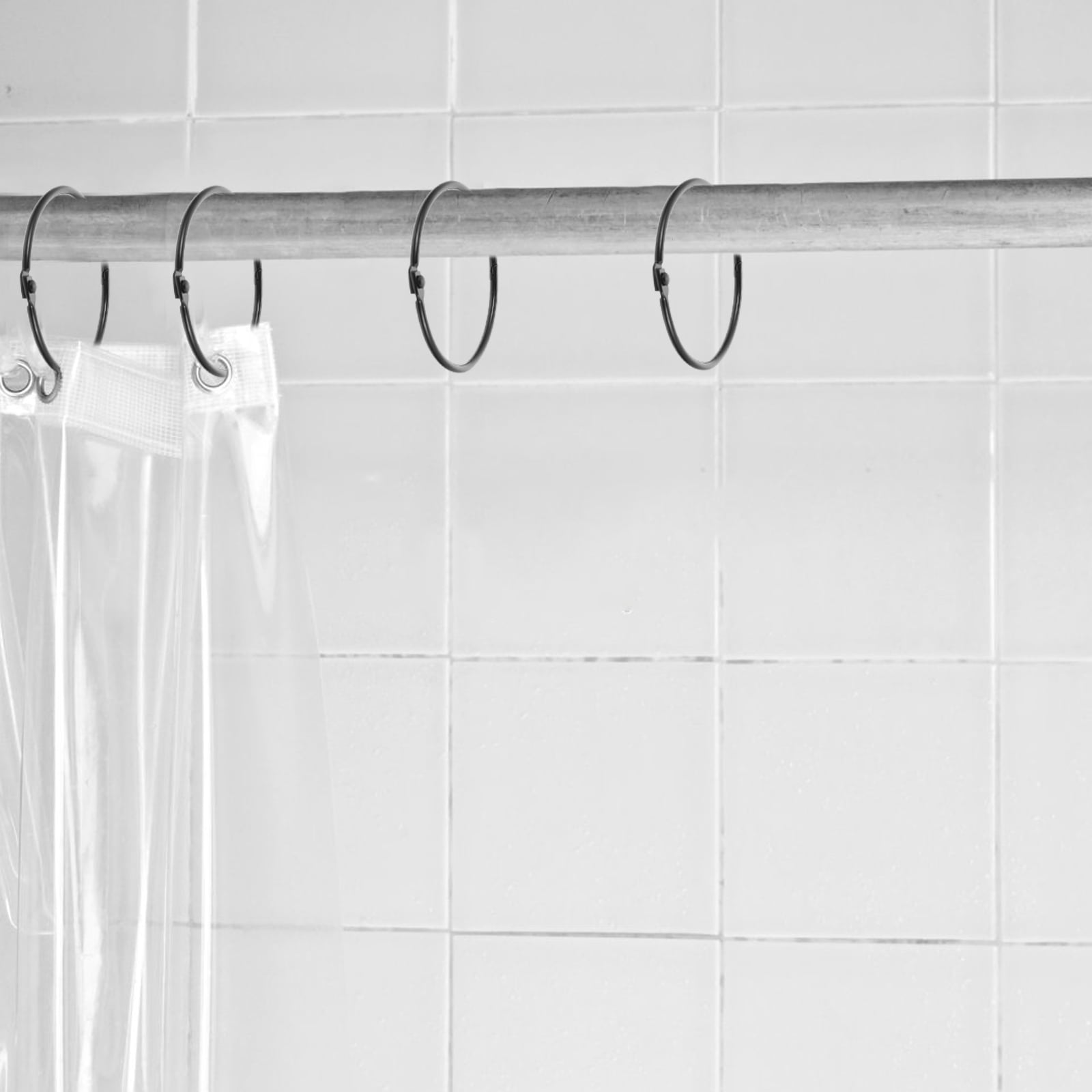 Click here for Ounona 24pcs Circular Curtain Hanging Rings Black... prices