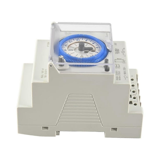Analog Mechanical Timer Switch 110V-220V 24 hours Daily Programmable 15min Setting Time Switch ...