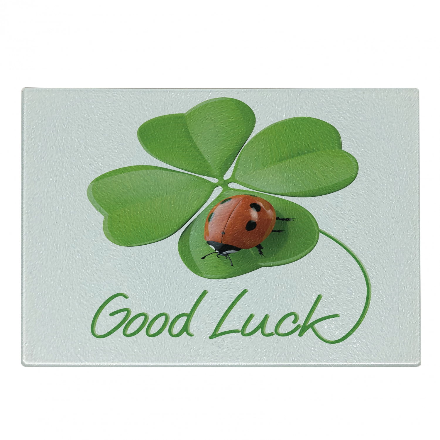 Going Away Party Cutting Board, Lettering Lucky 4 Leaf Clover with ...