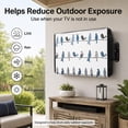 Birds on the Wire Blue Grey Outdoor TV Cover 48 to 50 Inch Weatherproof ...