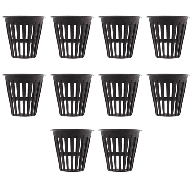 10 Pieces/Set of Plant Tray Pots Durable Plastic Garden Net Nursery ...