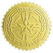 Seal of Excellence Embossed Gold Certificate Seals, 1.75" (Pack of 100 ...