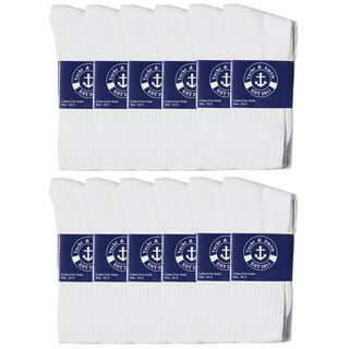 Yacht & Smith 12 Pairs of Mens Sports Crew Socks, Wholesale Bulk Pack ...