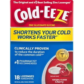 Cold-EEZE Cold Remedy Zinc Lozenges, Natural Cherry, Cold Relief, 25 Ct ...