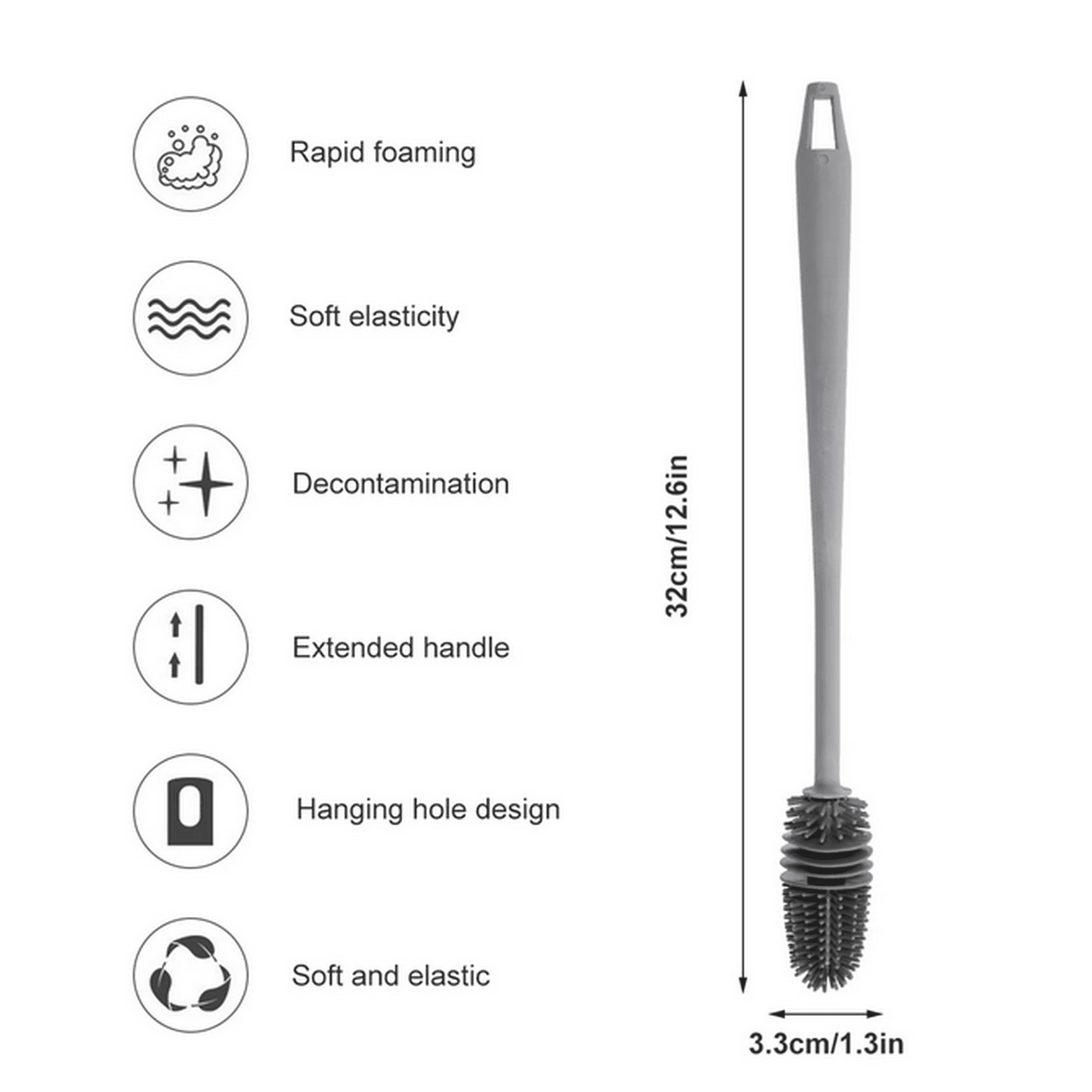 Click here for 5pcs Long Handle Bottle Brush  Cagogo Bottle Brush... prices