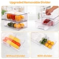 4 Pack Stackable Storage Drawers with Handles, Easy Assembly Clear ...