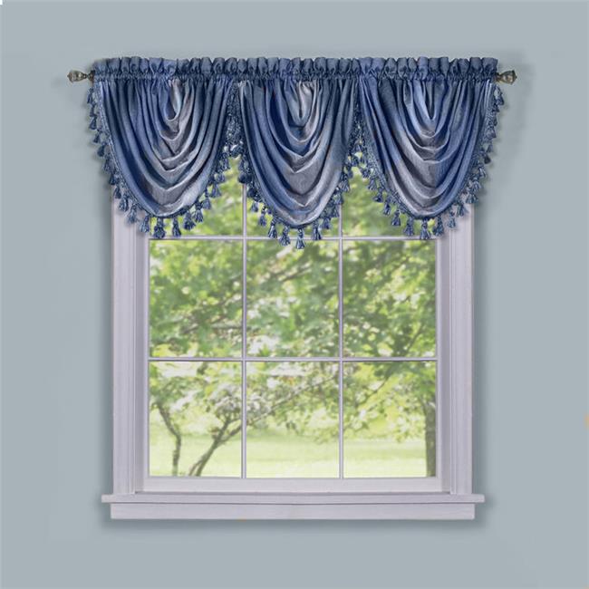 Ombre Waterfall Valance - Blue - Walmart.com