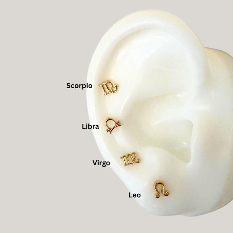 Zodiac ear piercings 60 photos - Astrologytoyou.com
