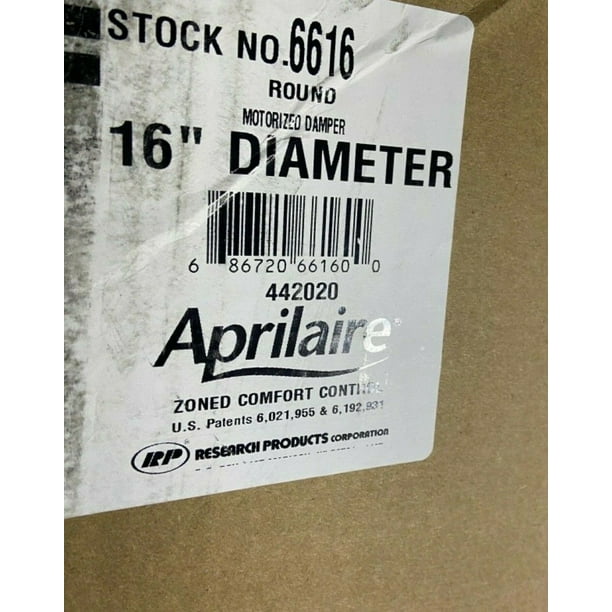 NEW Aprilaire 16'' Motorized Damper with Actuator - Walmart.com
