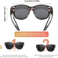 1 pack Fit Over Glasses Polarized Sunglasses for Women & Men, Stylish ...