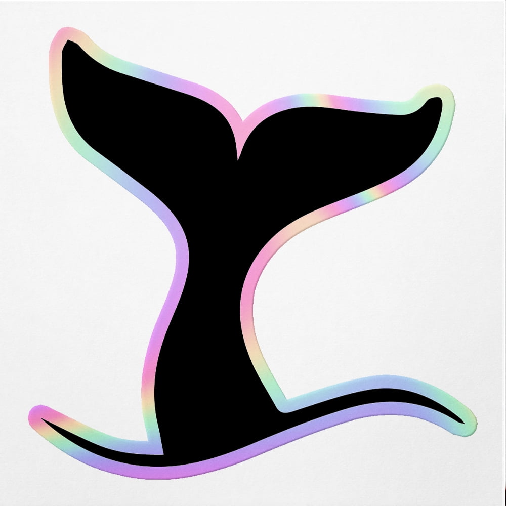 Vinyl Stickers Decals Of Whale Tail Illustration - Apply On Any Smooth ...