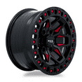 RTX Zion 17x9 6x139.7 ET0 CB106.1 Gloss Black Milled Red Wheel ...