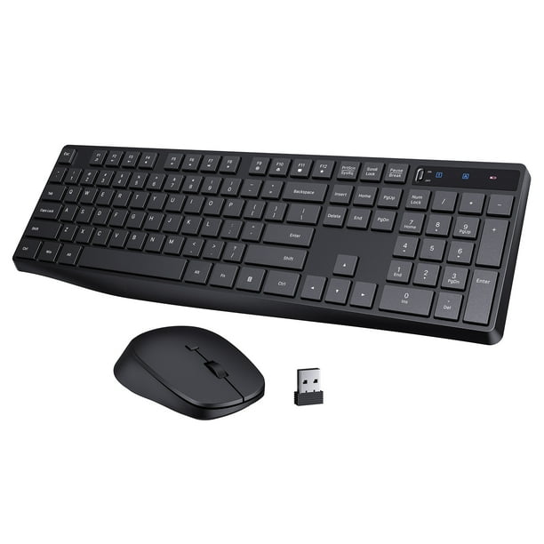Wireless Keyboard and Mouse Combo, Computer keyboards Silent Mouse Set ...