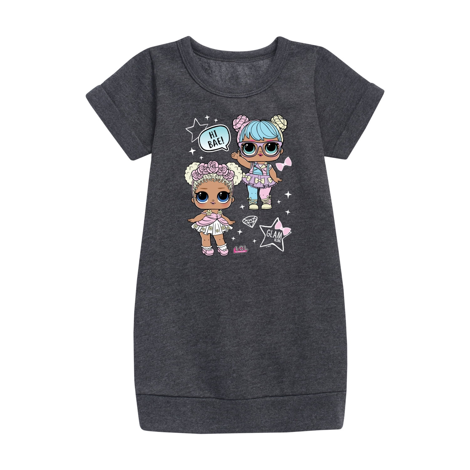 LOL Surprise! Dolls - LOL Hi Bae! - Toddler & Youth Girls Fleece Dress ...