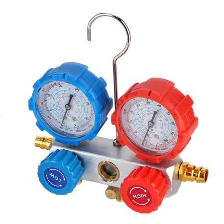 FLAMEEN Refrigerant Pressure Gauge,Refrigerant High/Low Pressure Gauge ...