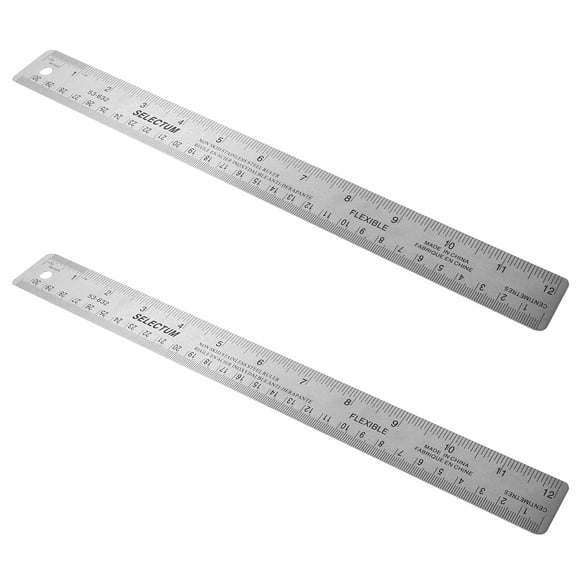 Metal Ruler Cork Back