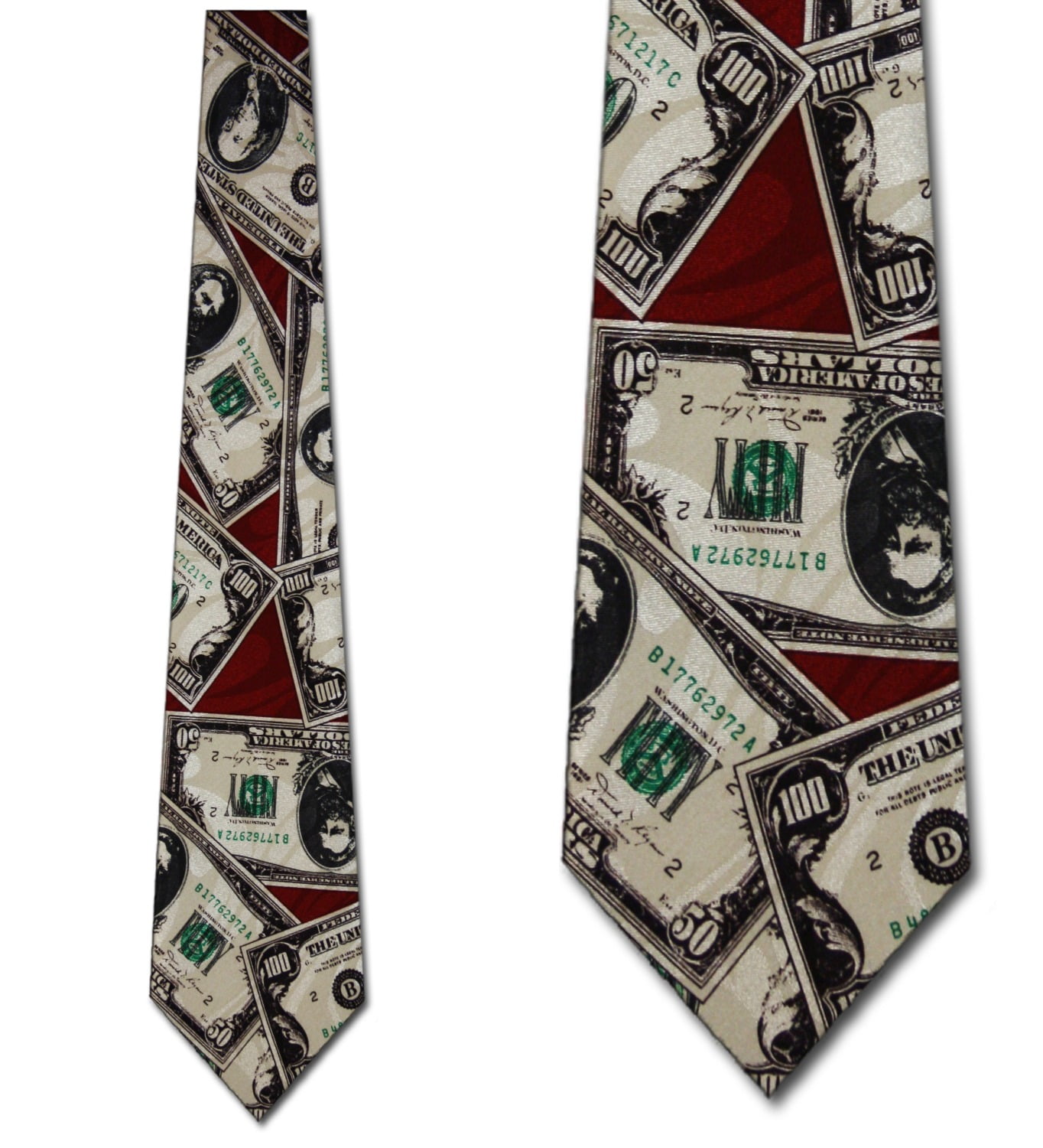 U.S. Money (Red) Necktie Mens Tie - Walmart.com