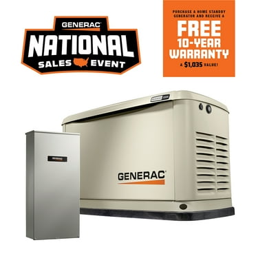Generac 7210 Guardian Series 24kW Whole Home Standby Generator with ...