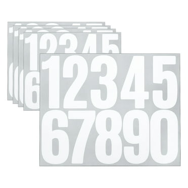 3 Inch House Numbers 3D Number Mirror Wall Stickers Self-Adhesive for ...