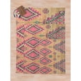 Boho Geometric Sherpa Throw Blanket, 2-Layer Polyester Fleece Blanket ...