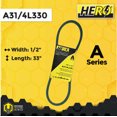 HERO® 1/2 inch x 33 inch Aramid Kevlar Lawn Mower Belt Replacement For ...
