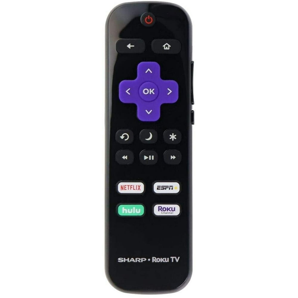 Sharp Roku Original Remote Control with Built-in Netflix, ESPN, Hulu ...