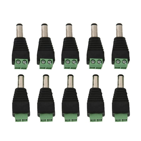 Clearance Sale Universal 10pcs/pack Black & Green Male DC Power ...