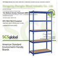 Topeakmart 5 Tiers Adjustable Metal Storage Shelving Heavy Duty ...