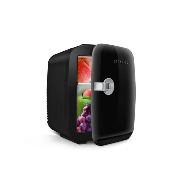 Mini Fridge, 4 Liter/6 Can Portable Cooler and Warmer Personal ...