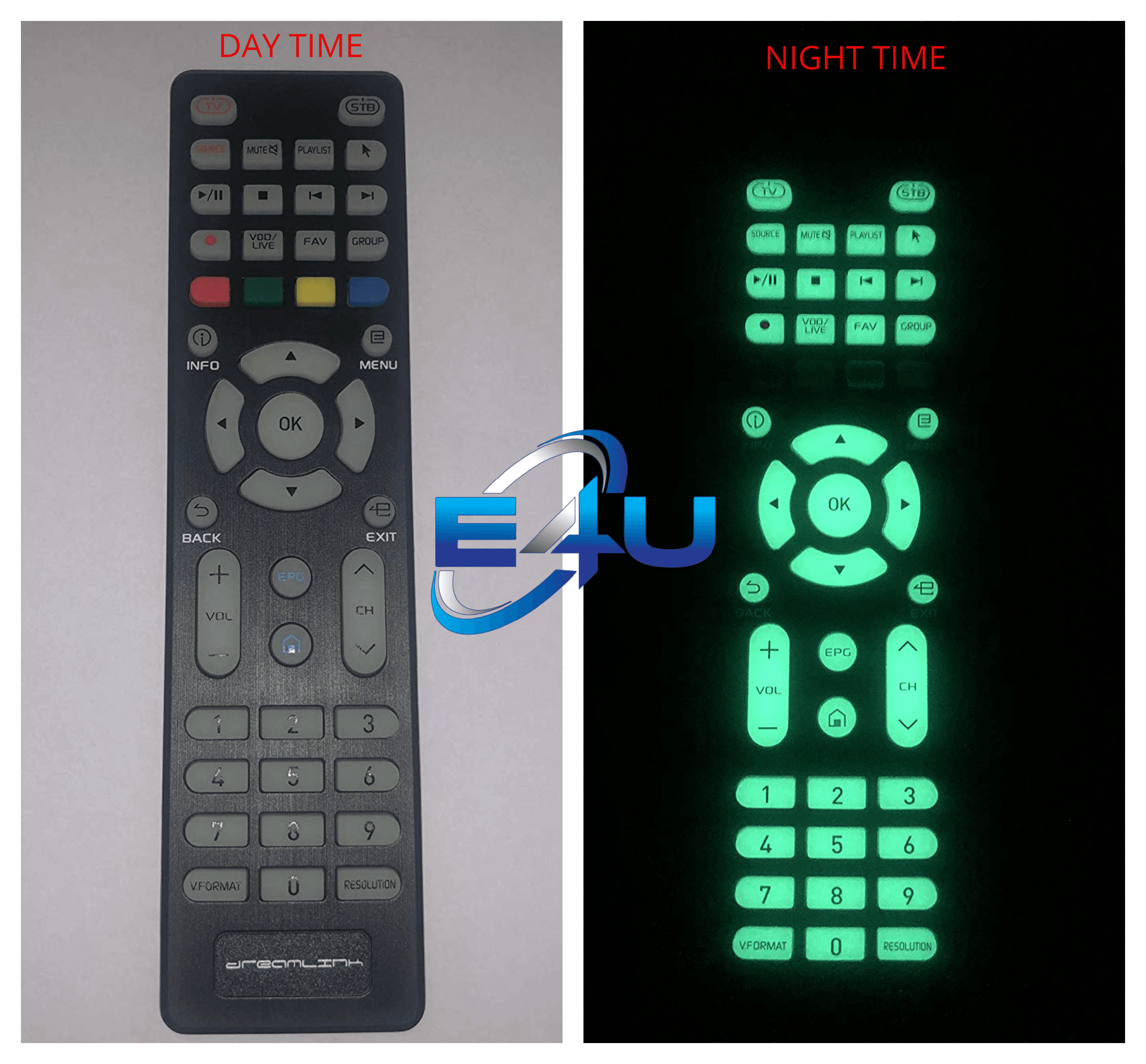 Original Dreamlink luminous Remote for dreamlink t1, Dreamlink t2 ...