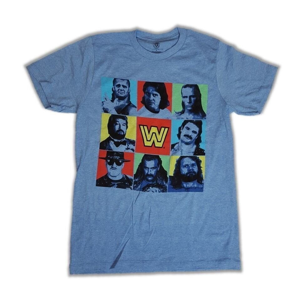 Curt Hennig Rick Rude Roddy Piper Legends WWE Mens Blue T-shirt ...