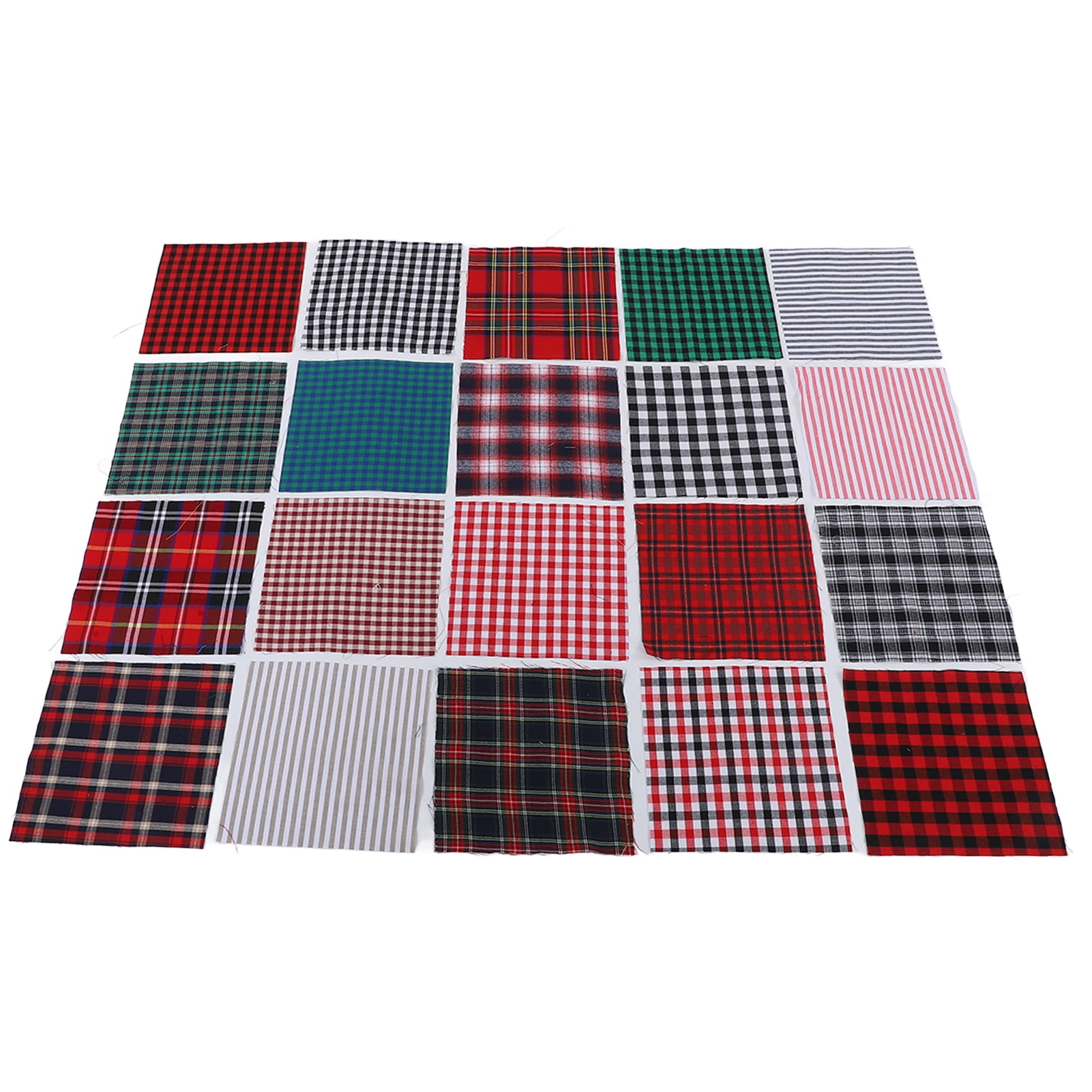 Click here for Qukaim Cotton Quilting Fabric 20pcs Plaid Fabric 2... prices