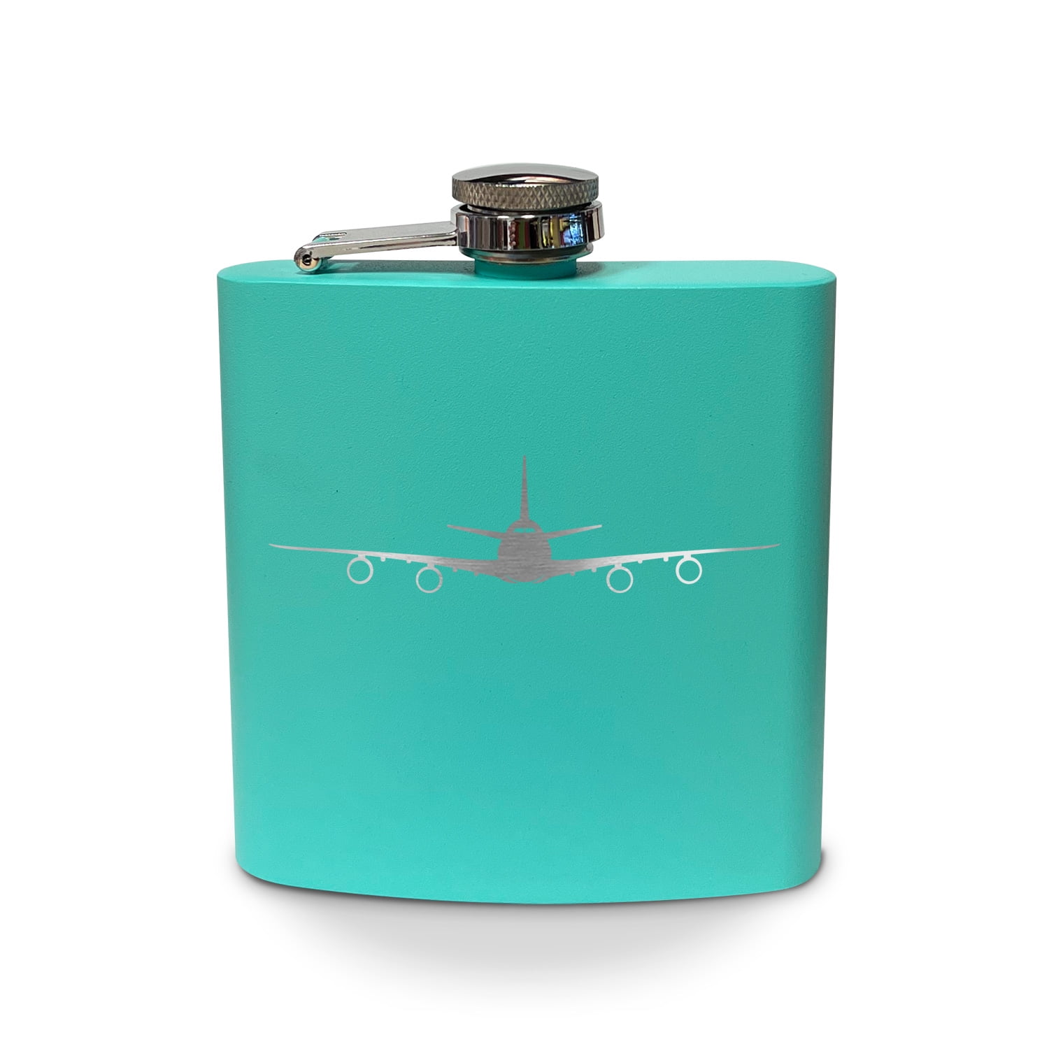 747-8 Flask 6 oz - Laser Engraved - Stainless Steel - Drinkware - Bachelor Bachelorette Party ...