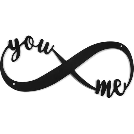 You and Me Infinity Metal Wall Art Infinity Metal Wall Art Anniversary ...