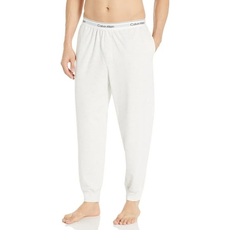 Calvin Klein Men's Modern Cotton Lounge Joggers, Snow Heather, Small ...