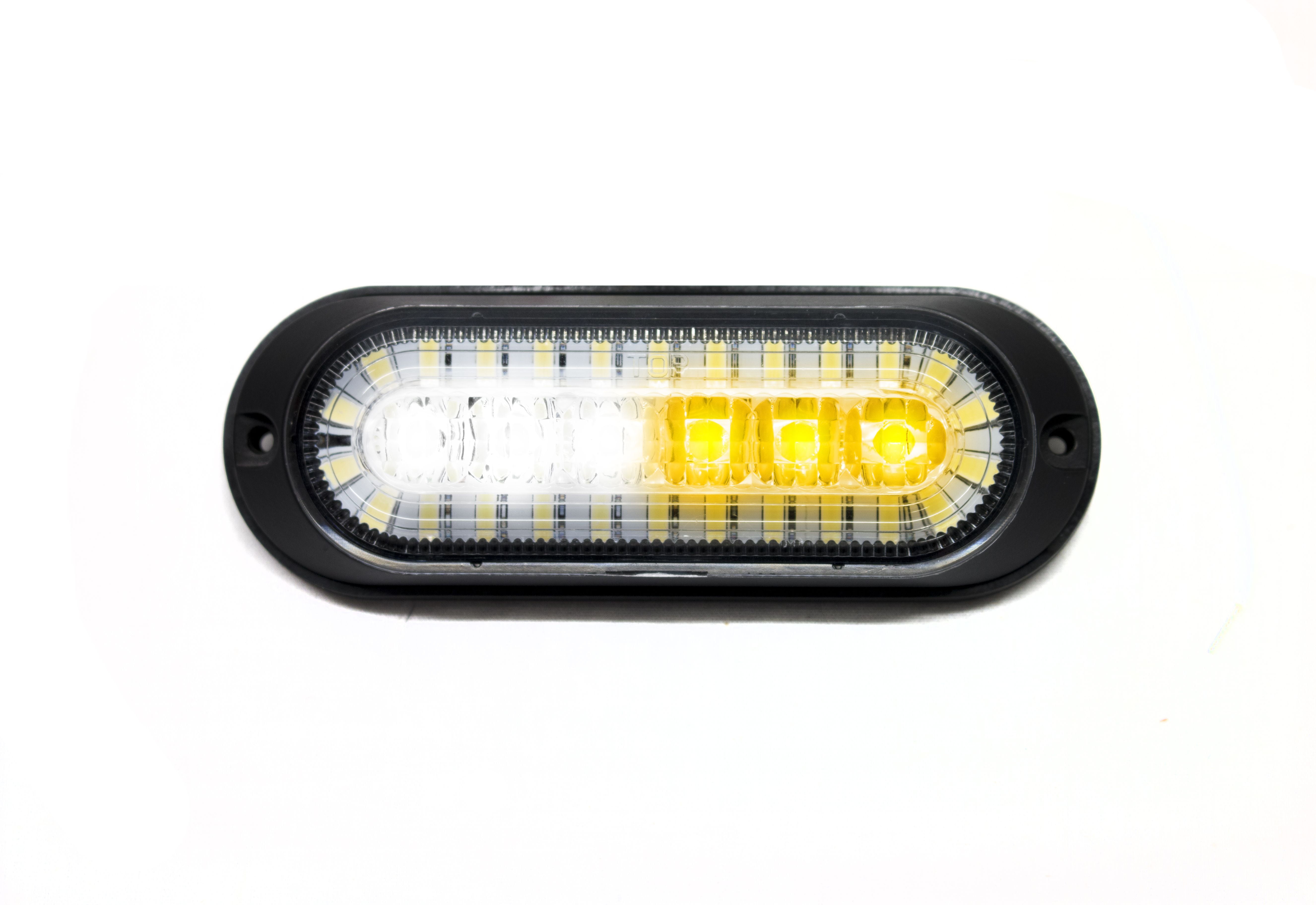 NEW - Dual Function Ultra Thin Flush Mount Amber Flasher Strobe with ...